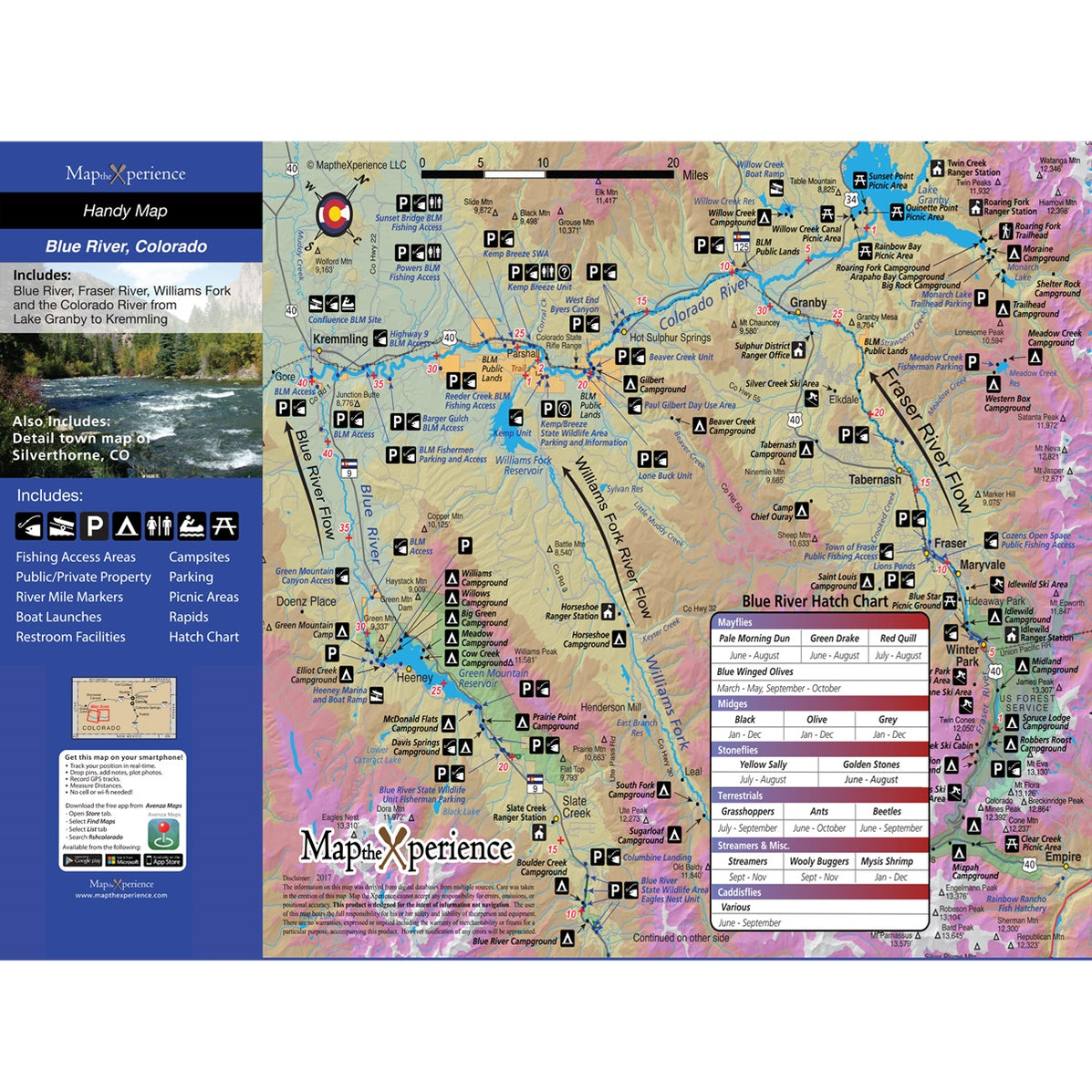 Blue River, Colorado Fishing Map — Big Y Fly Co