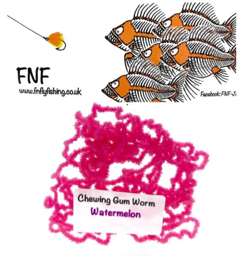 FNF Chewing Gum Worm Chenille-Tying Material-BigYFlyCo.com — Big Y Fly Co