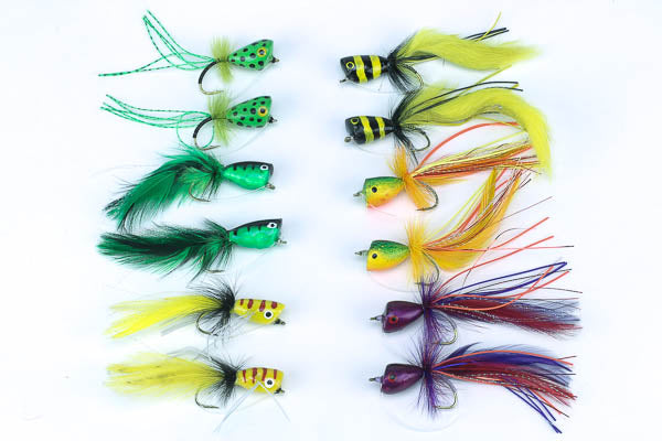 Popper Assortment-premium flies- Big Y Fly Co