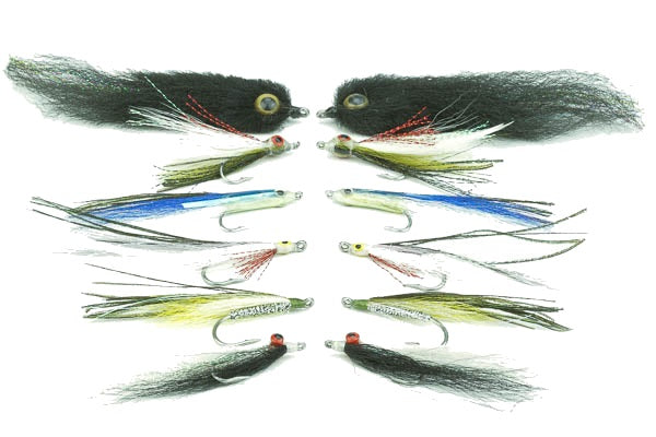 Striper Assortment 12 Flies-discount saltwater flies- Big Y Fly Co